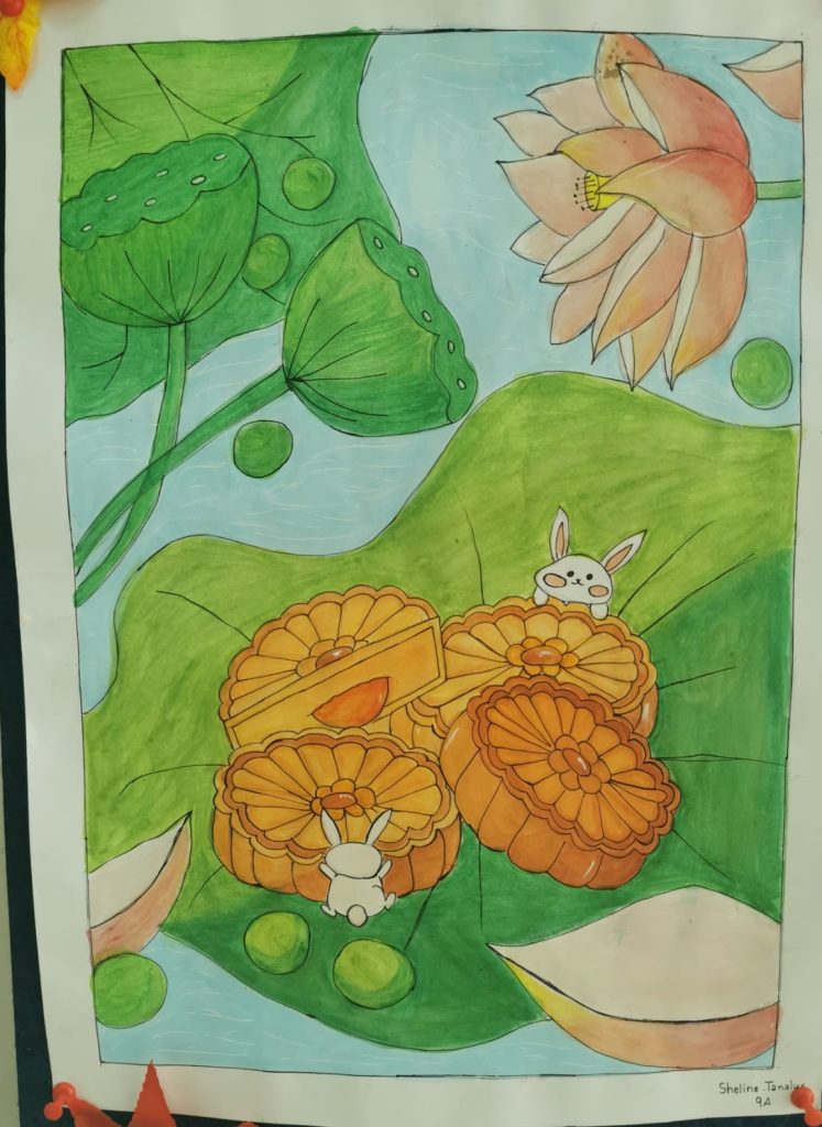 崇文中小学学生中秋节绘画作品 - xunbao